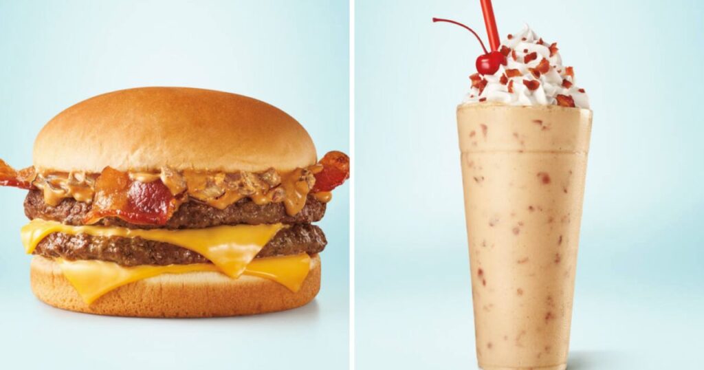 Sonic Drive In Peanut Butter Bacon Cheeseburger